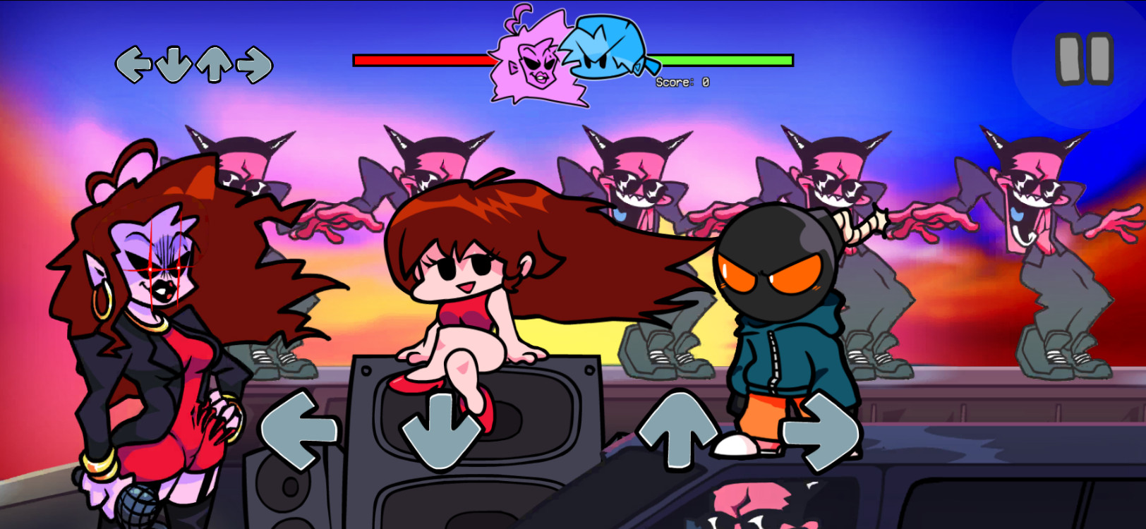 Fun sized whitty over bf Mod for Friday Night Funkin' | FNF Mods