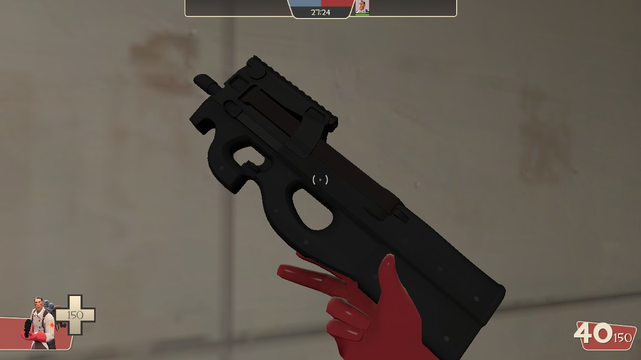 Medic's P90 w/ rigged magazine Mod for Team Fortress 2 | TF2 Mods