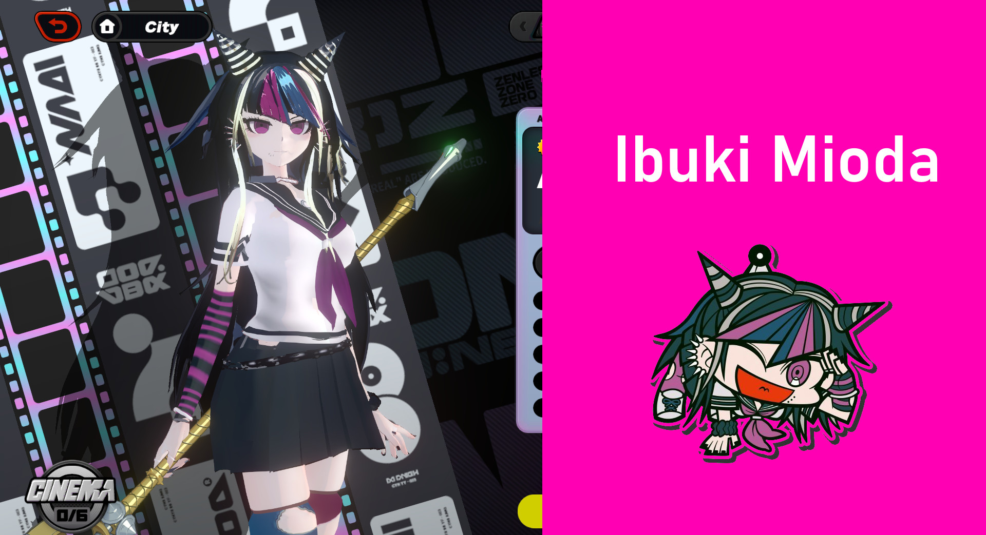 Ibuki Mioda over Astra Yao Mod for Zenless Zone Zero | ZZZ Mods