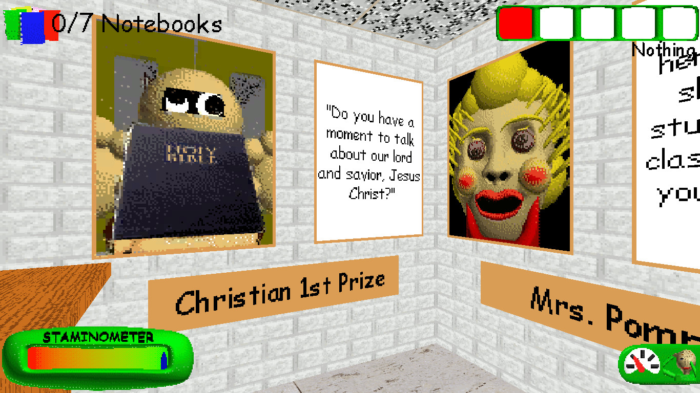 Christian 1st Prize in BB+ Mod for Baldi's Basics | Baldi Mods