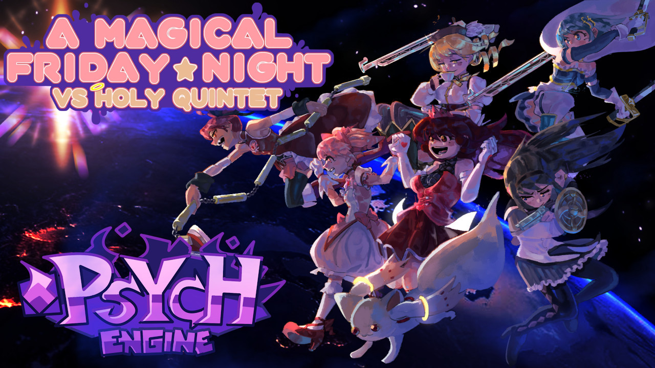 A Magical Friday Night: Vs Holy Quintet PE Port Mod for Friday Night ...