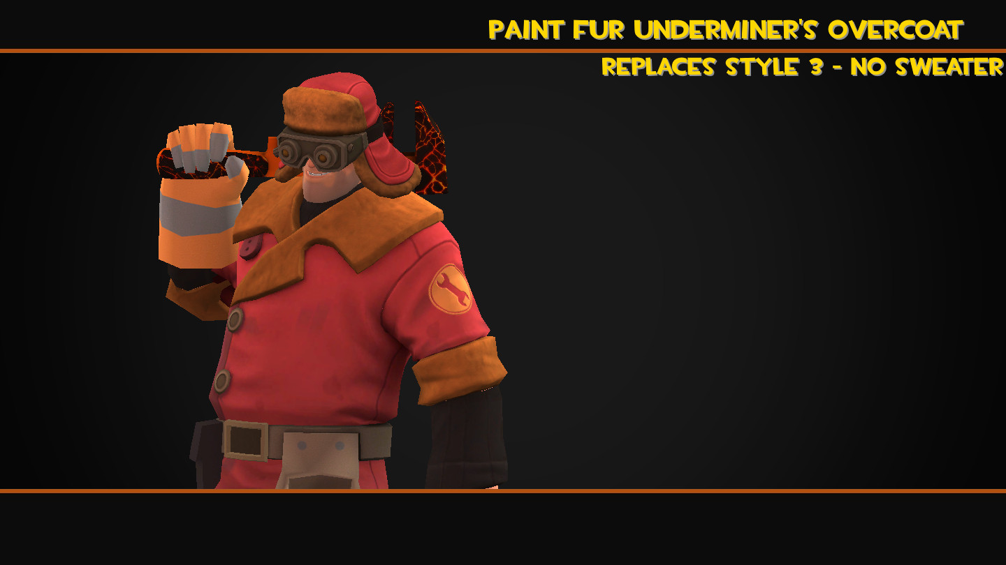 'Paint Fur' over 'No Sweater' Underminers Overcoat Mod for Team ...