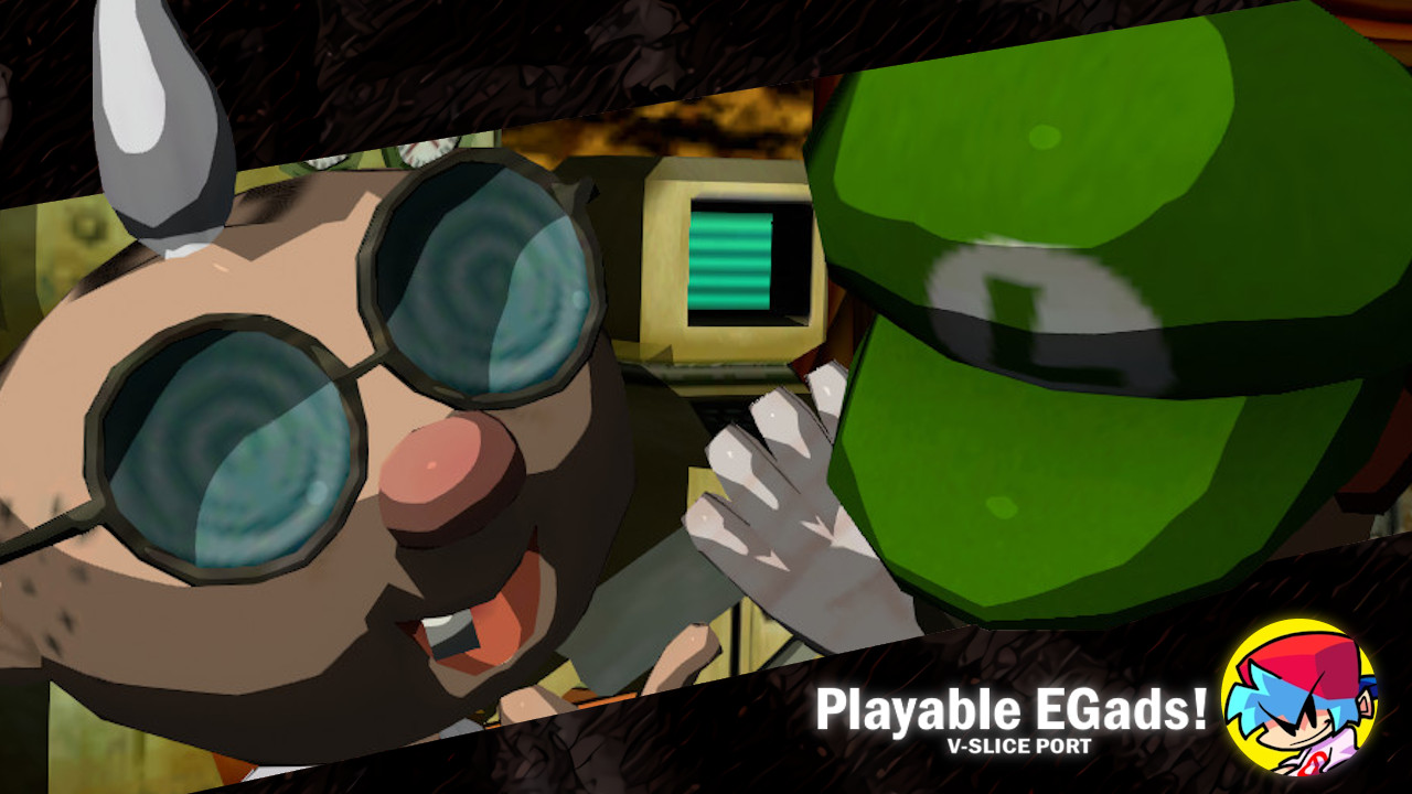 EGads! (Playable) V-SLICE PORT Mod for Friday Night Funkin' | FNF Mods
