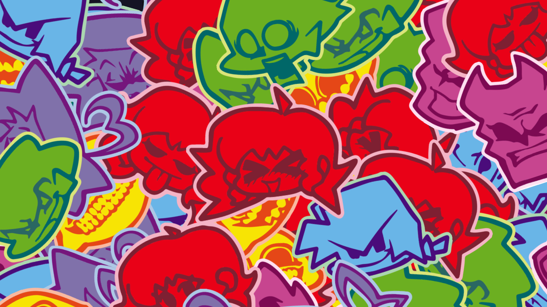 FNF Stickers: More Accurate! Mod for Friday Night Funkin' | FNF Mods