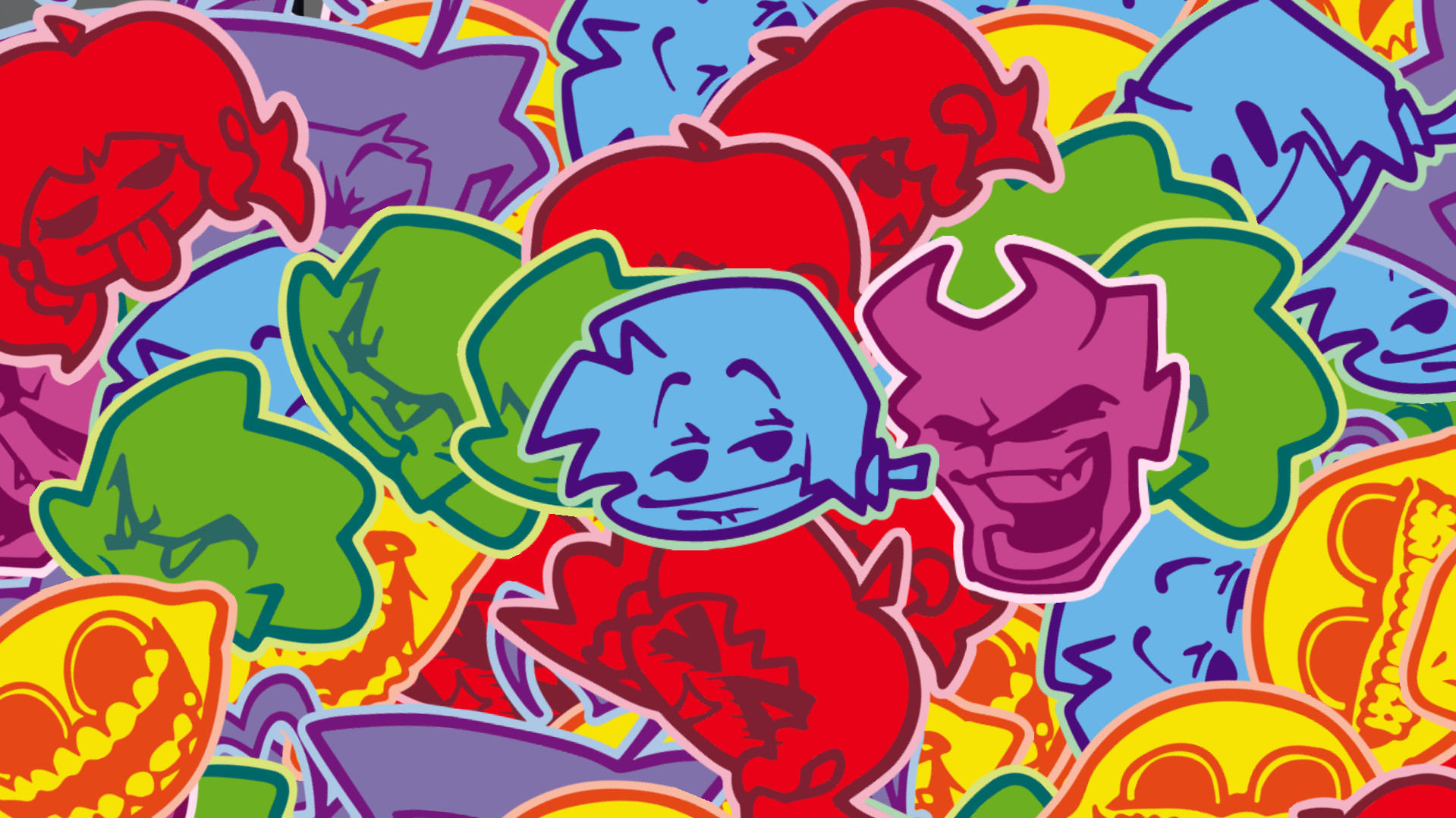 FNF Stickers: More Accurate! Mod for Friday Night Funkin' | FNF Mods