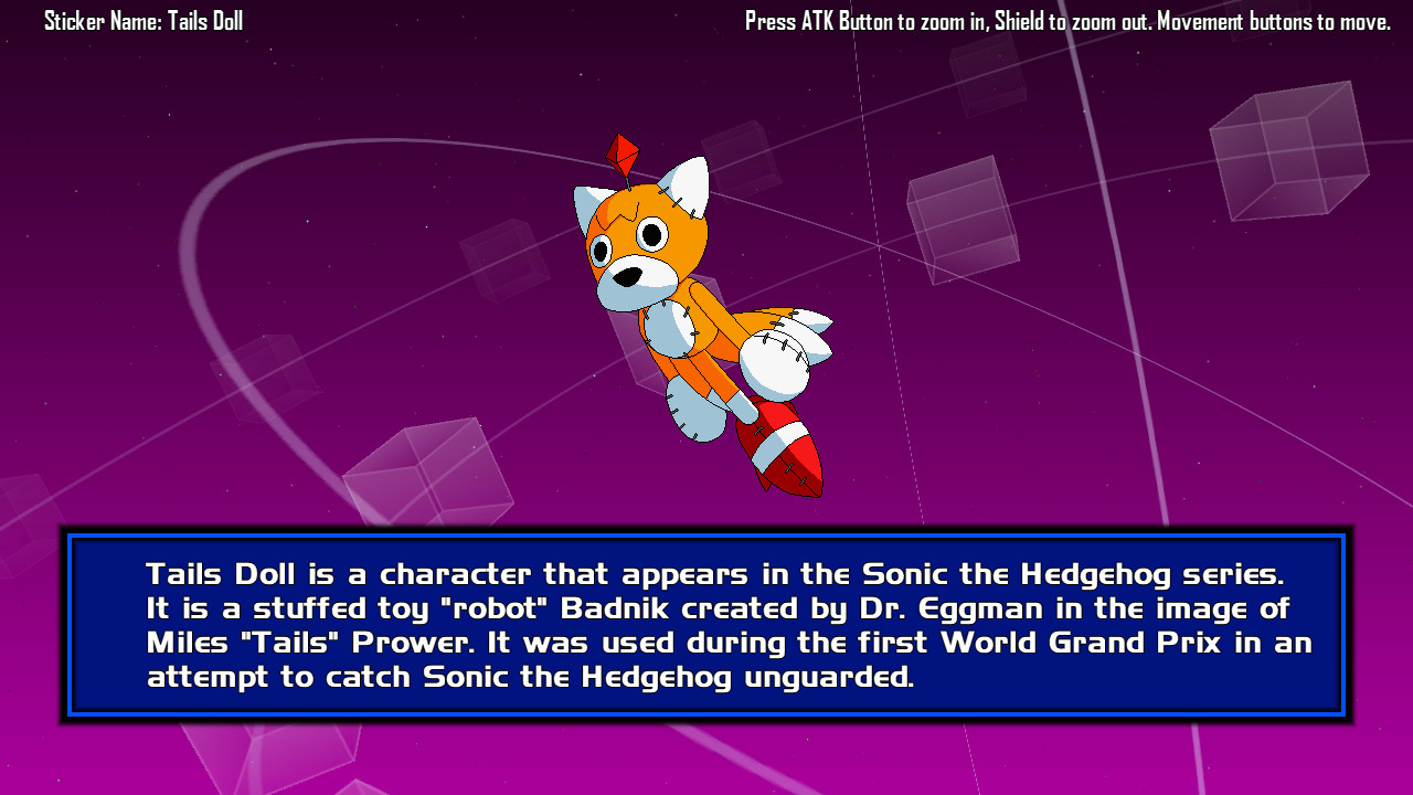 Tails Doll (Sonic R) (CMC+ V8/9.6) Mod for Super Smash Bros. Crusade ...
