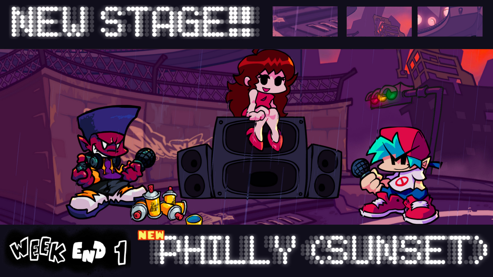 Philly (Sunset) Mod for Friday Night Funkin' | FNF Mods