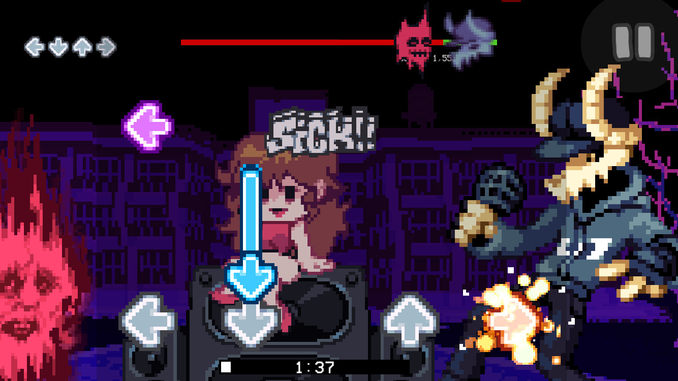 TABI AS BF skin (better pixel UPD) Mod for Friday Night Funkin' | FNF Mods