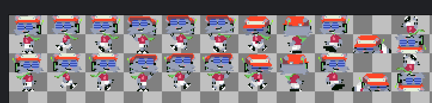 Calvin (Murphy & Mitzi) over Quote ! Mod for Cave Story+ | CS+ Mods