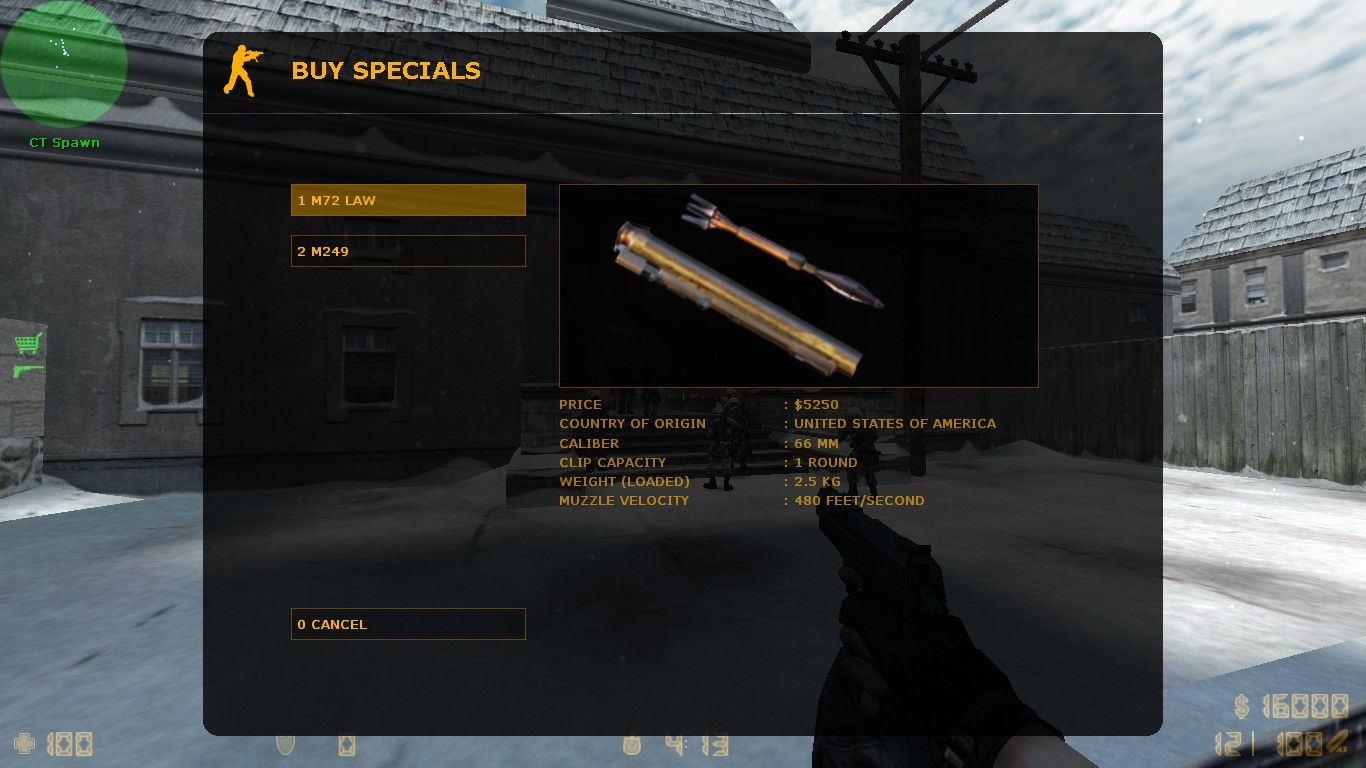 [AMXX] M72 law Mod for Counter-Strike 1.6 | CS1.6 Mods