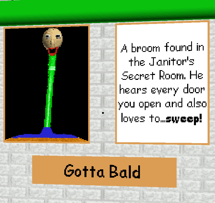 (0.13X) Gotta Bald Plus! Mod for Baldi's Basics | Baldi Mods