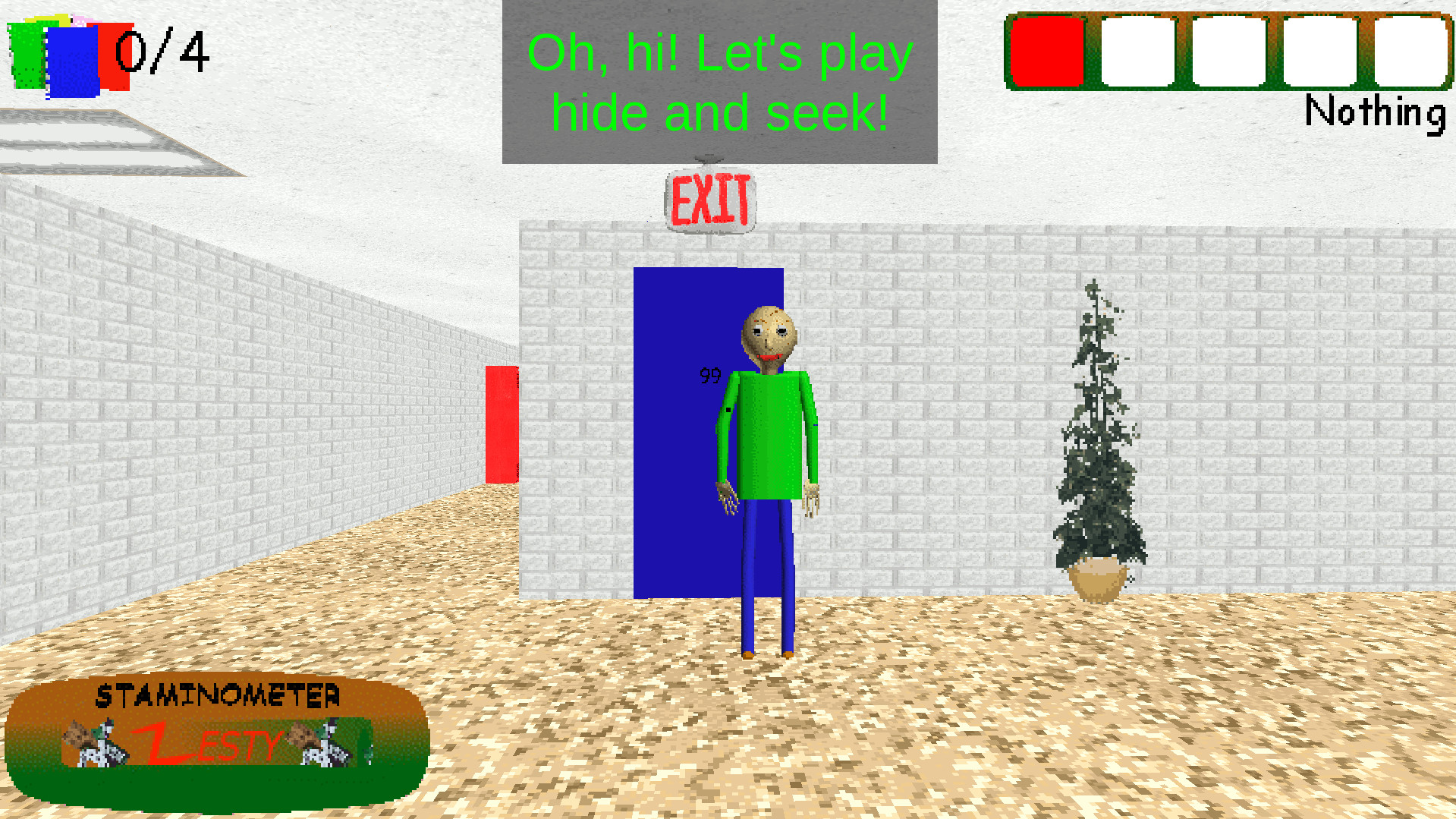 Zesty Inventory Mod for Baldi's Basics | Baldi Mods