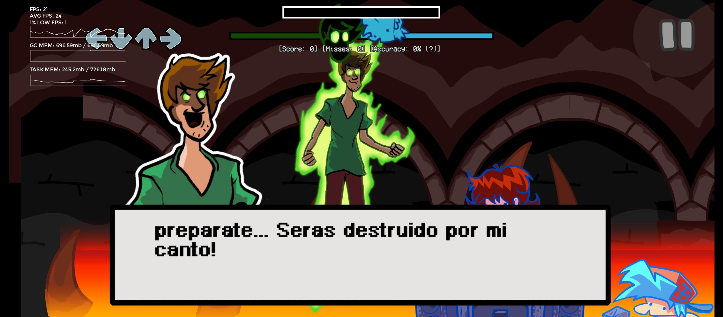 El Papu Shaggy vs un random de pelo azul Mod for Friday Night Funkin ...