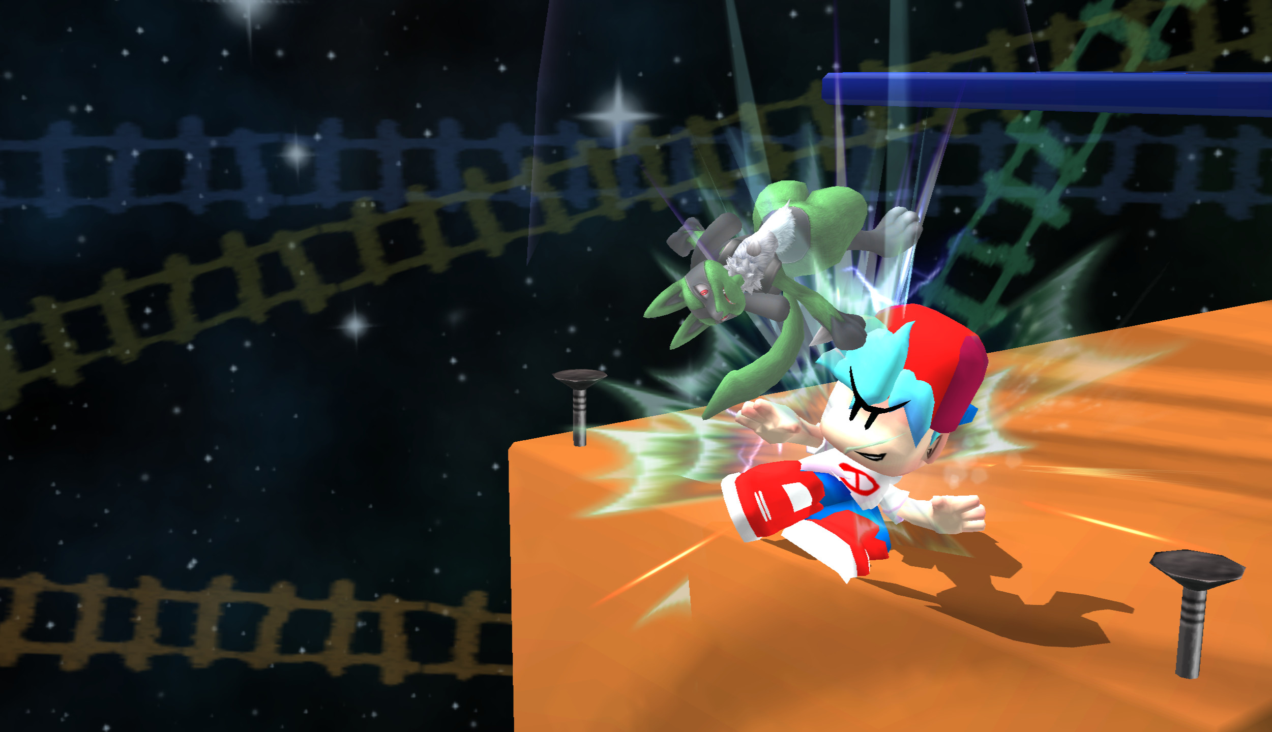 BoyFriend (Friday Night Funkin´) Over Mario Mod for Super Smash Bros ...