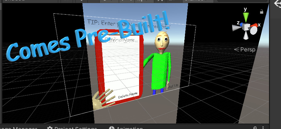 Gabriel’s Customizable Name Entry Screen Package Mod for Baldi's Basics ...