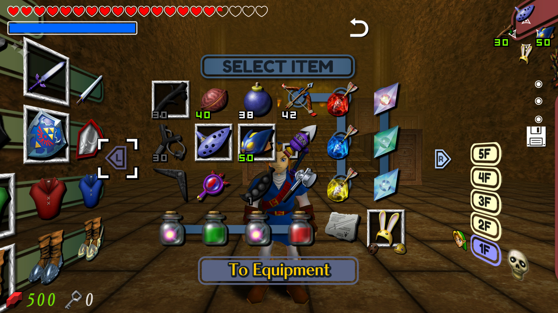 Minimal Pause Menus Mod for Ship of Harkinian (Ocarina of Time PC Port ...