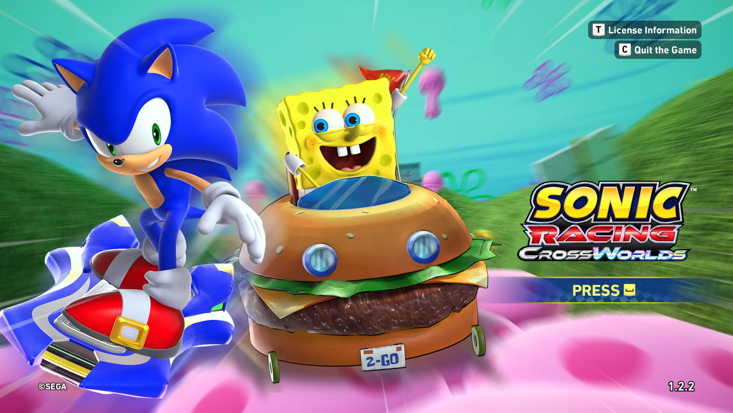 SpongeBob SquarePants & Sonic Title Screen Mod for Sonic Racing ...