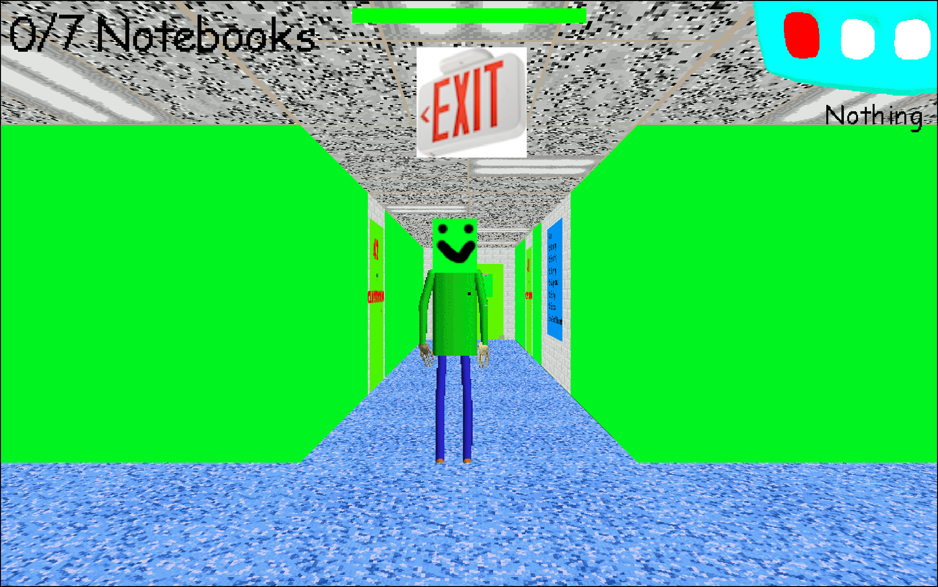 Green Square's Basics Classic Full 7 Notebooks Mod for Baldi's Basics ...