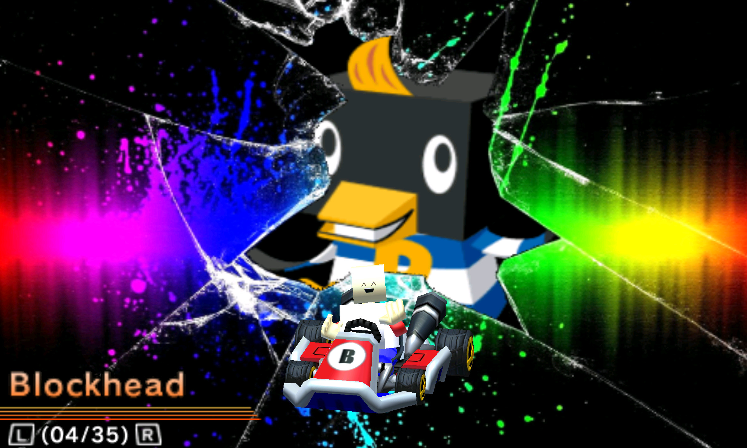 Blockhead Mod for Mario Kart 7 | MK7 Mods