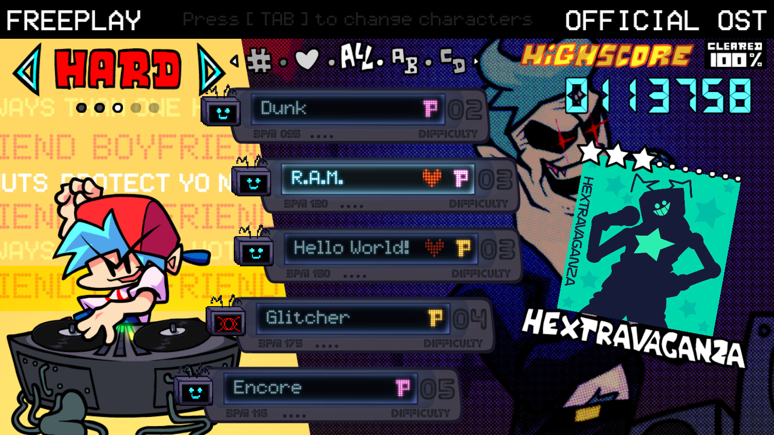 vs. Hex : V-Slice Port Mod for Friday Night Funkin' | FNF Mods