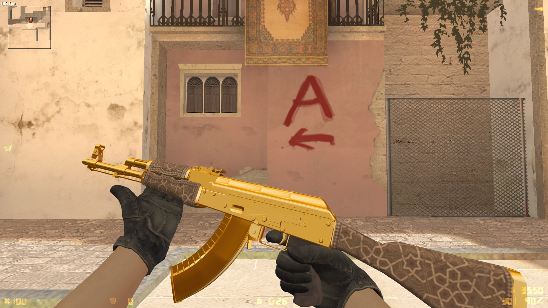 CS:GO AK-47 GOLD ARABESQUE Mod for Counter-Strike 1.6 | CS1.6 Mods