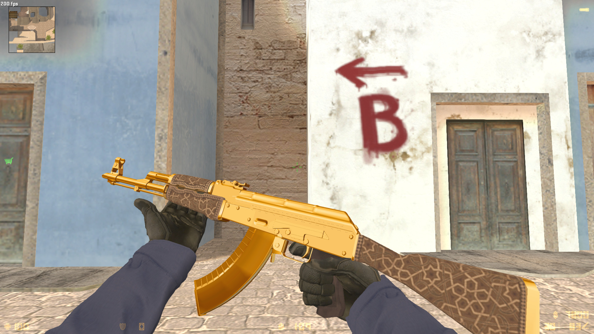 CS:GO AK-47 GOLD ARABESQUE Mod for Counter-Strike 1.6 | CS1.6 Mods