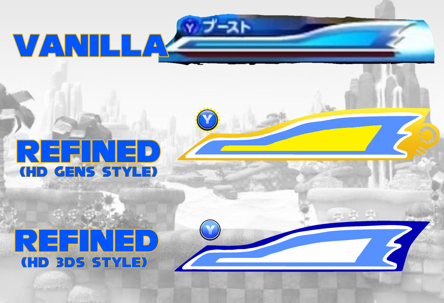 Refined GUI for SG3DS Mod for Sonic Generations (3DS) | SG3DS Mods