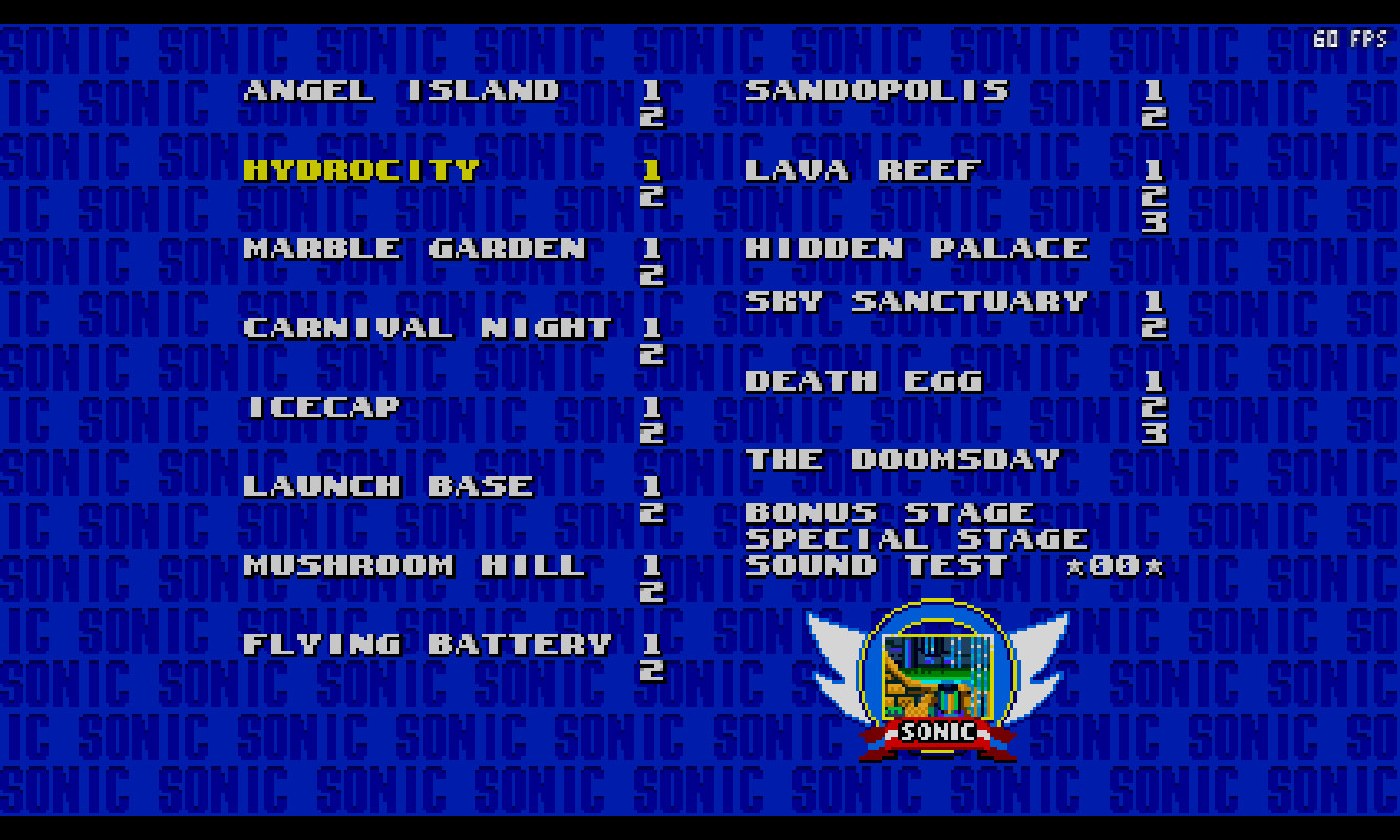 Mobile level select sprites improvements Mod for Sonic 3 A.I.R. | S3AIR ...