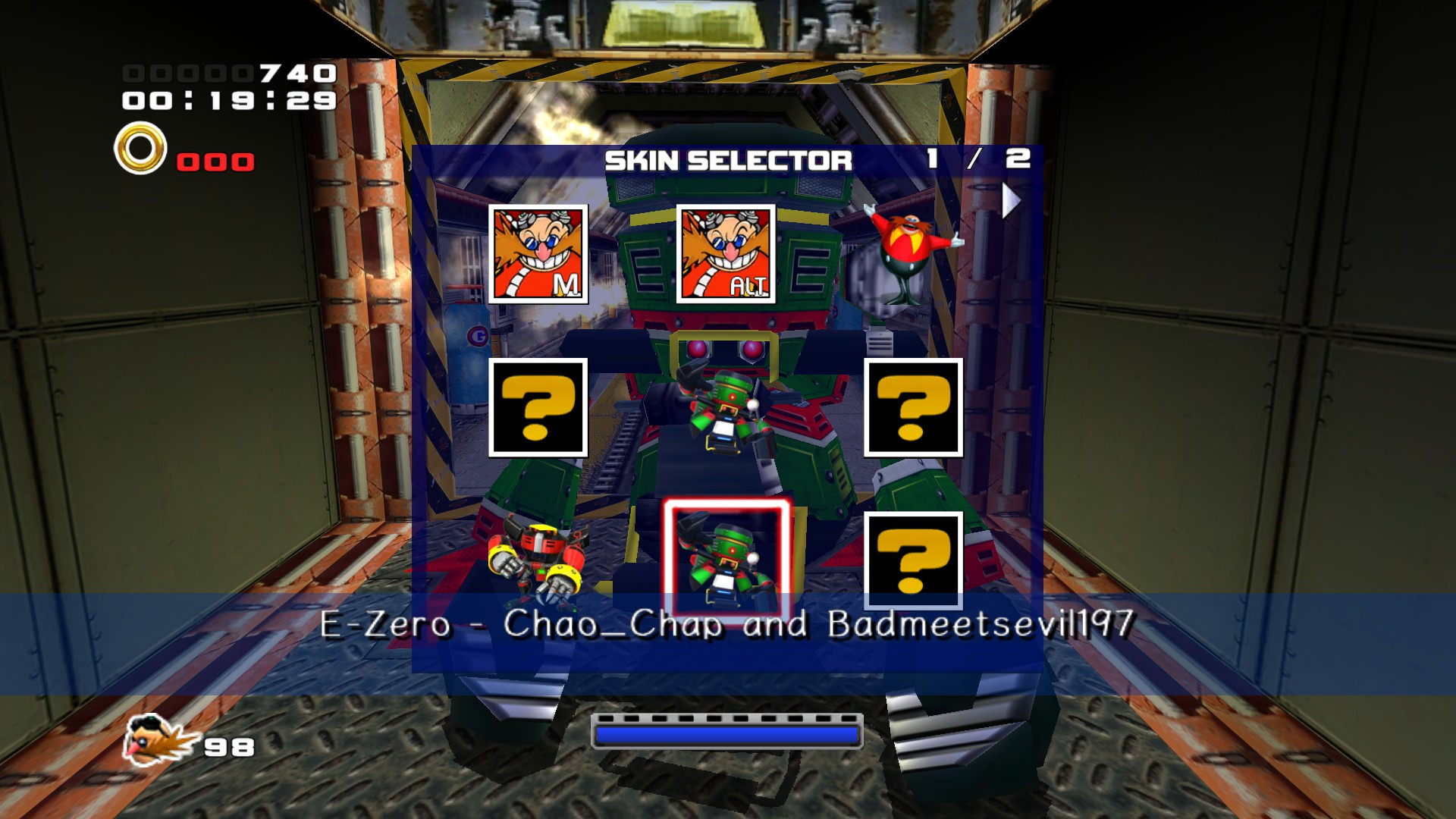 E-100 zero Mod for Sonic Adventure 2 | SA2 Mods
