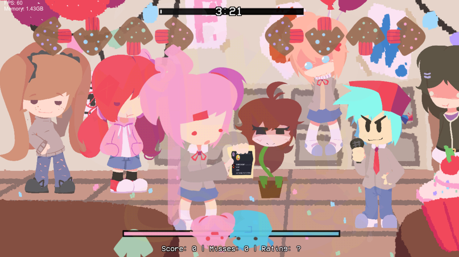 Monika.EXE V3 : Cookies and Milk Mod for Friday Night Funkin' | FNF Mods