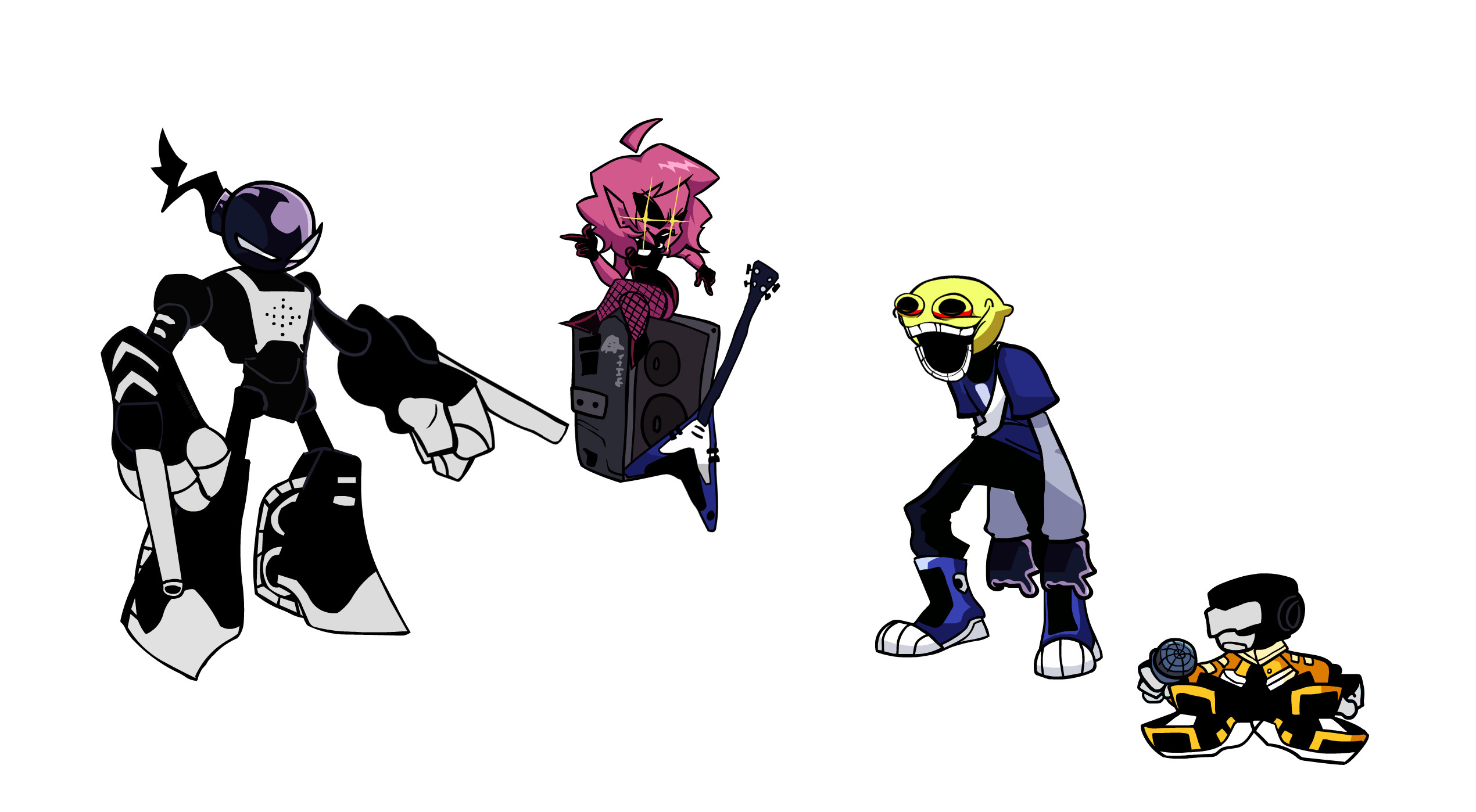FNF MINUS Character Parts Mod for Friday Night Funkin' | FNF Mods