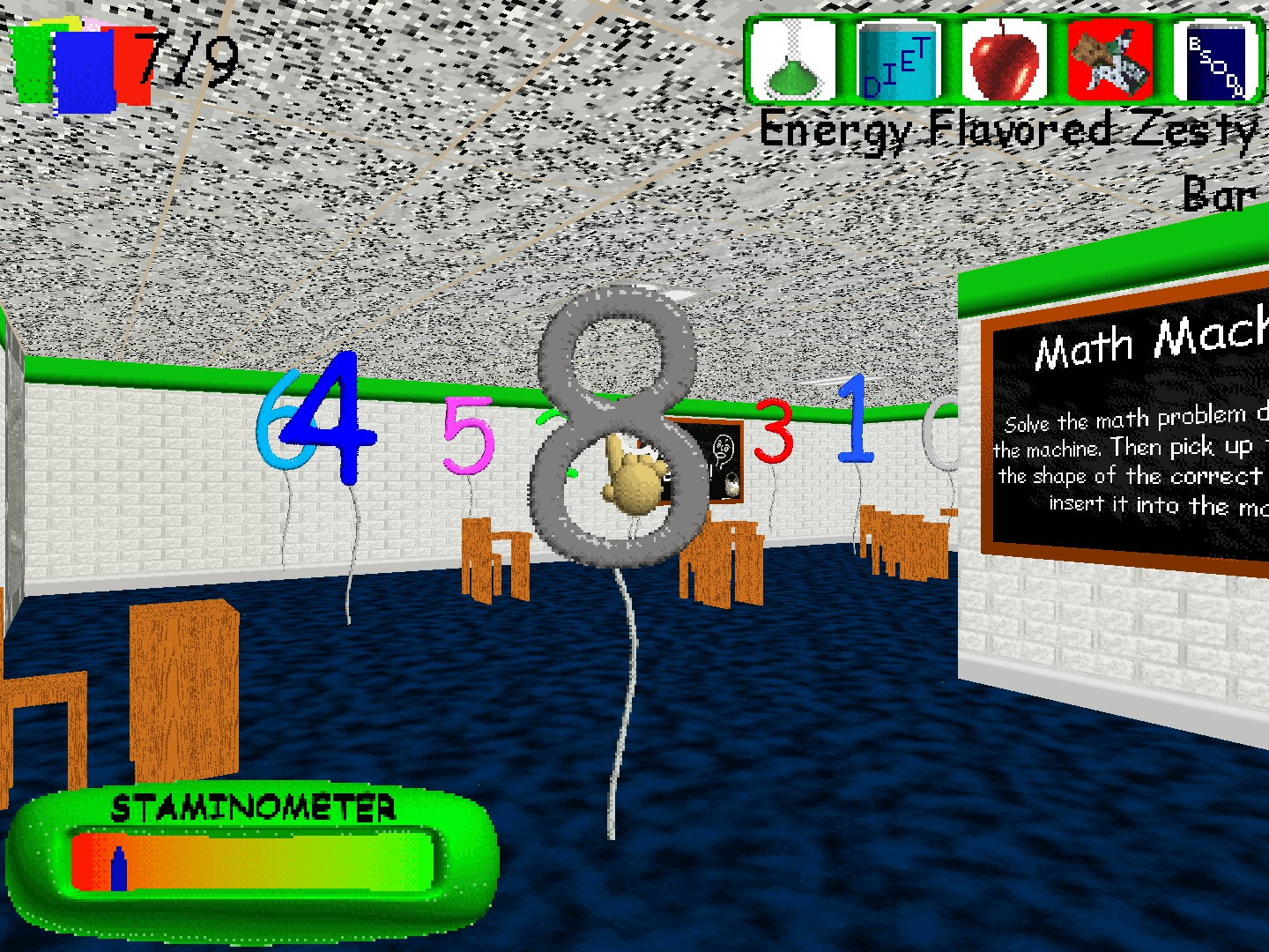 Weird Colored Balloons Mod for Baldi's Basics | Baldi Mods