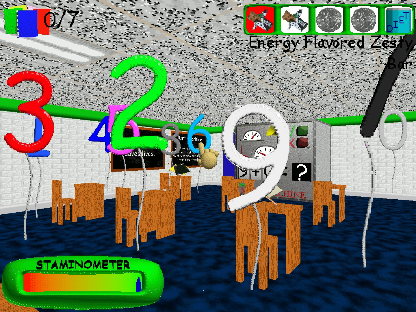 Weird Colored Balloons Mod for Baldi's Basics | Baldi Mods