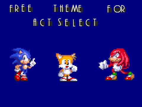 Standalone act select theme Mod for Sonic 3 A.I.R. | S3AIR Mods