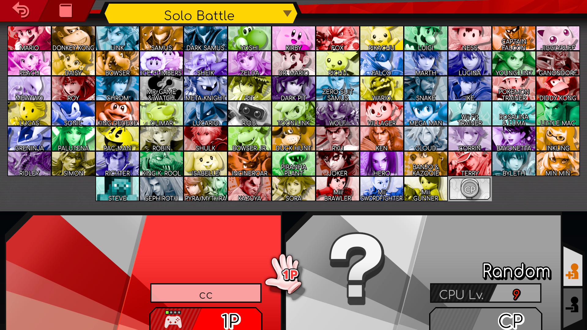 CC's CSS Icons Mod for Super Smash Bros. Ultimate | SSBU Mods