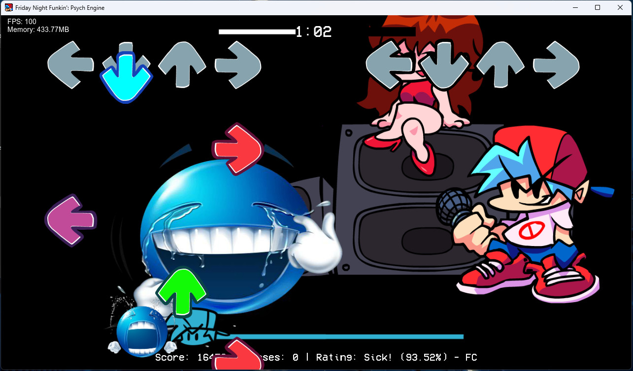 Blue Emoji Mod Mod for Friday Night Funkin' | FNF Mods