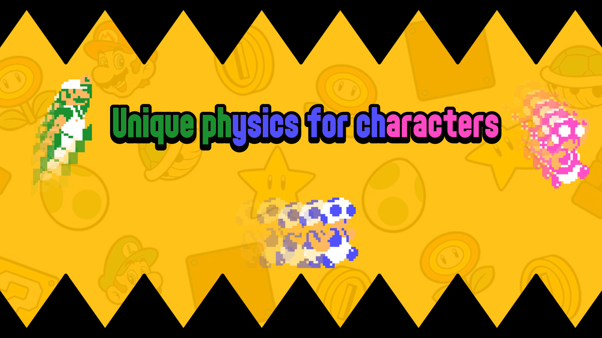 Unique physics for characters Mod for Super Mario Bros. Remastered ...