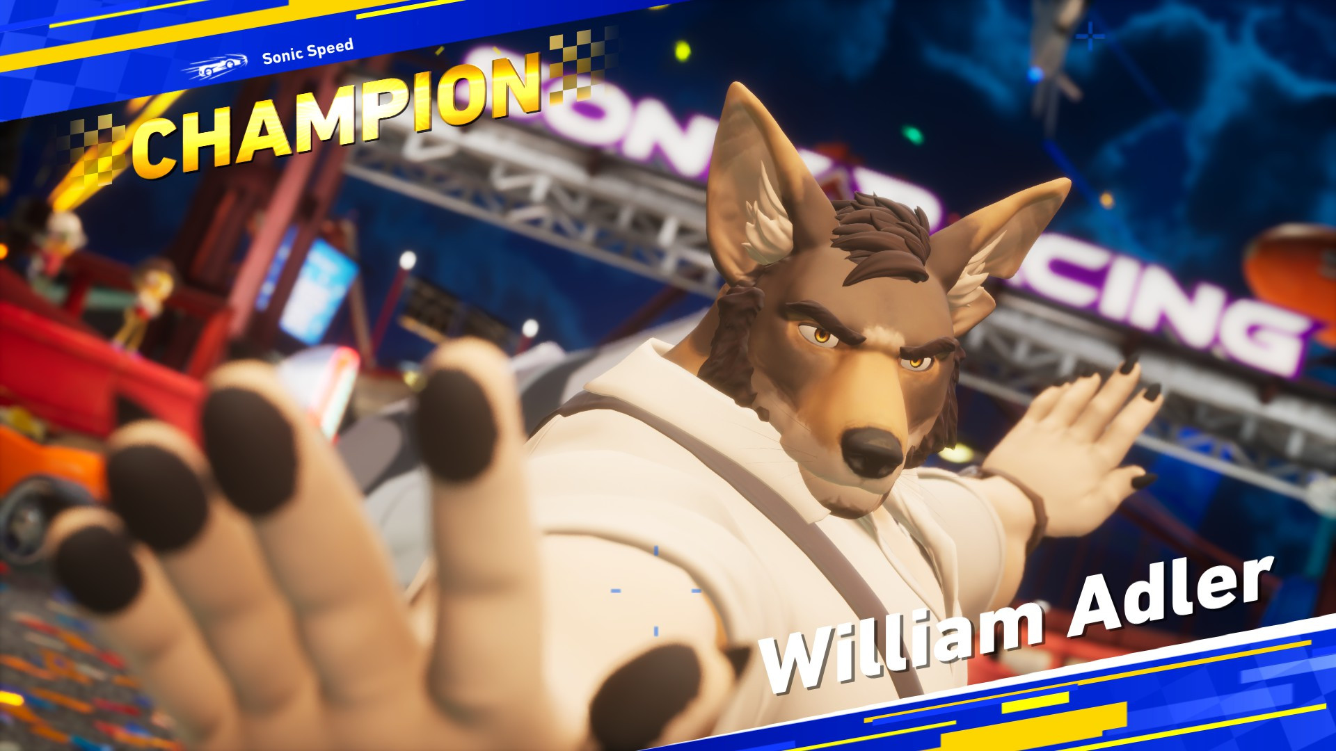 William Adler over Ichiban Mod for Sonic Racing: CrossWorlds | SR:CW Mods