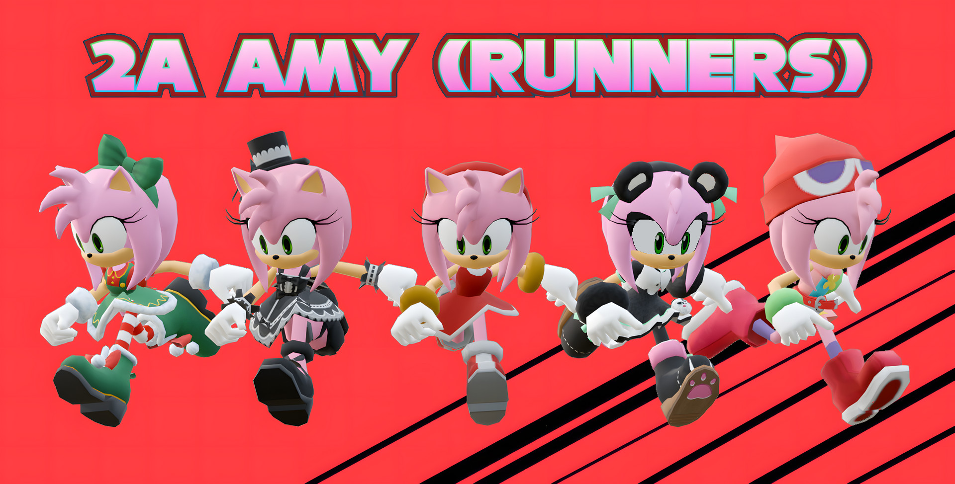 2A Amy (Runners) Mod for Shadow The Hedgehog | ShTH Mods