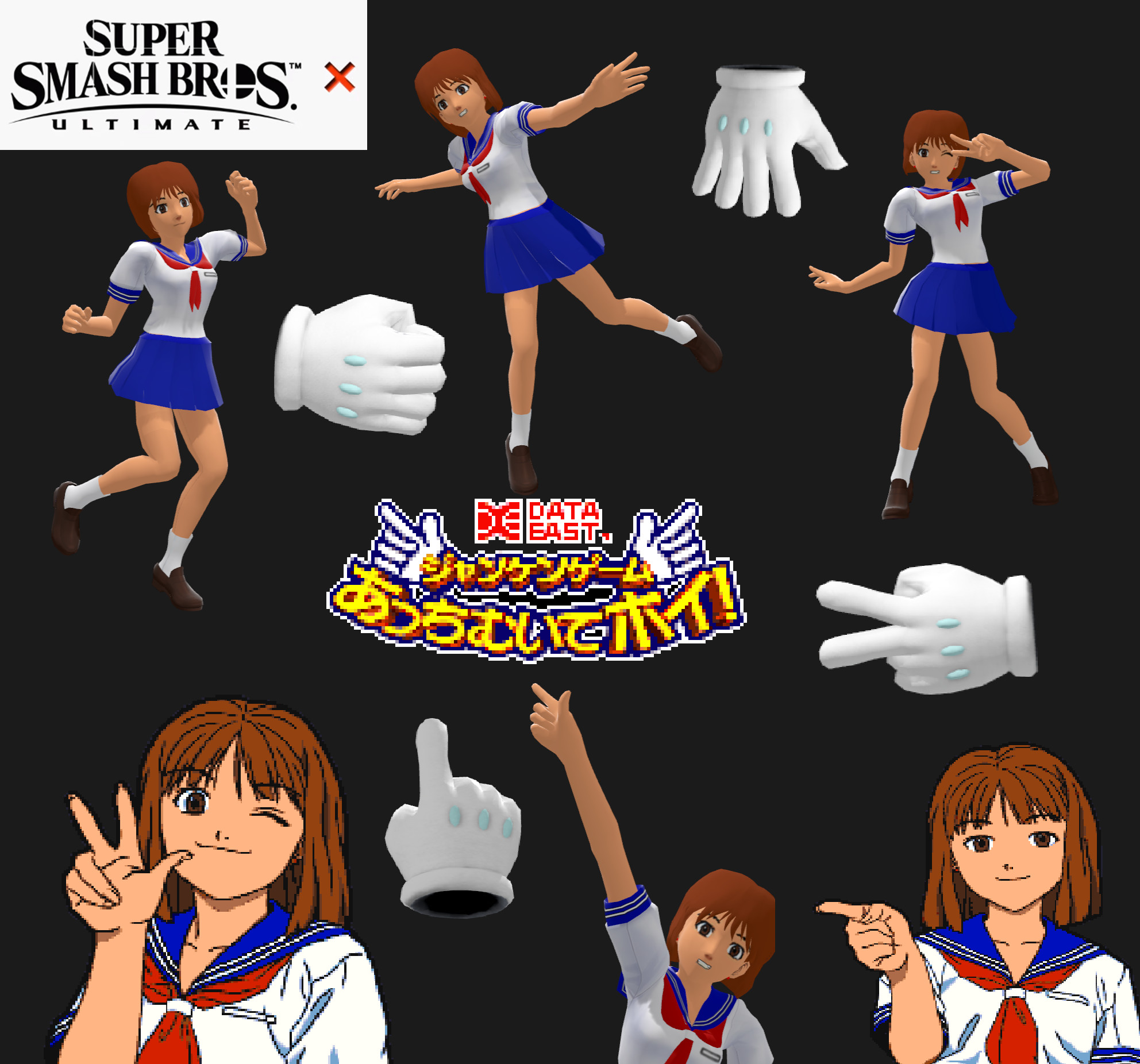 Tomomi (Janken Game Acchi Muite Hoi!) Mod for Super Smash Bros ...