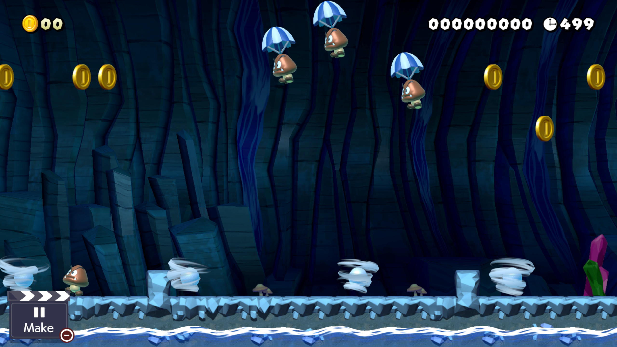 Lava and Water in ALL THEMES Mod for Super Mario Maker 2 | SMM2 Mods