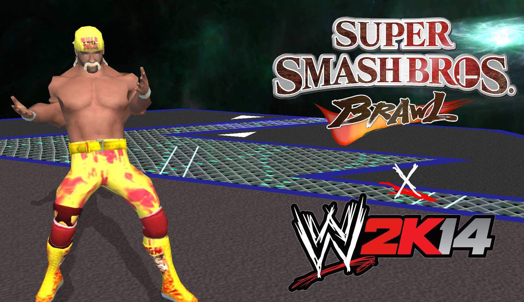 Hulk Hogan (WWE 2K14) Over REX Sub Zero Mod for Super Smash Bros. Brawl ...