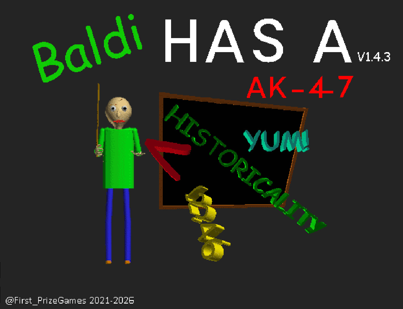 Baldi Has A AK-47 | Rework Mod for Baldi's Basics | Baldi Mods