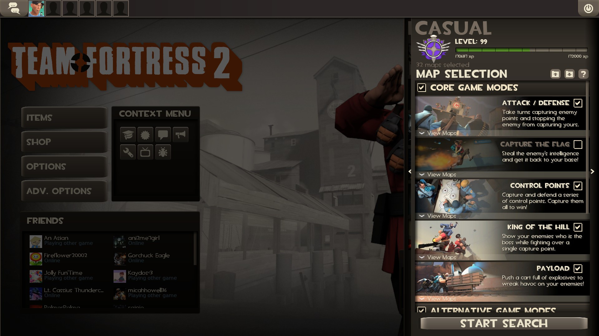TF2ey-esque Main Menu Mod for Team Fortress 2 | TF2 Mods