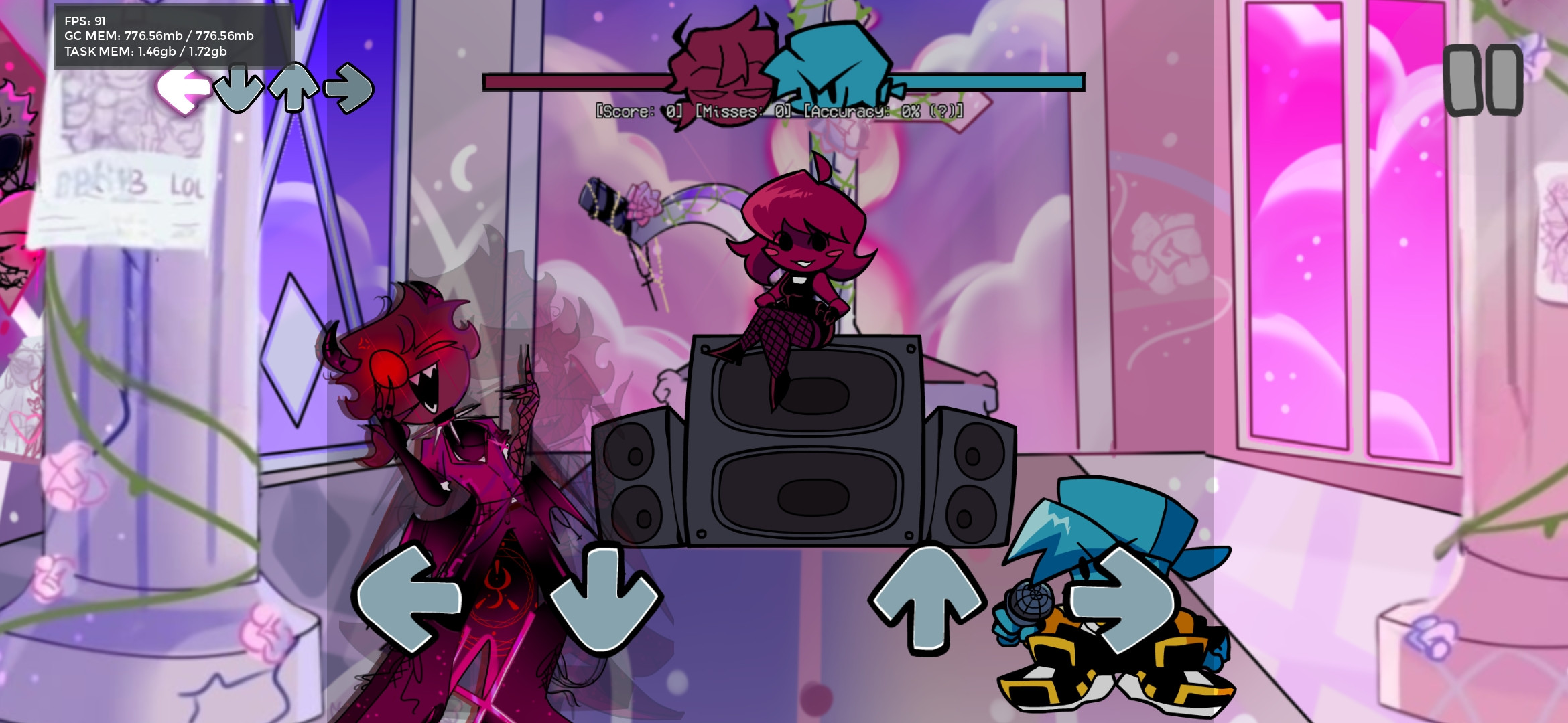 Mid-fight Masses Minus port v-slice Mod for Friday Night Funkin' | FNF Mods