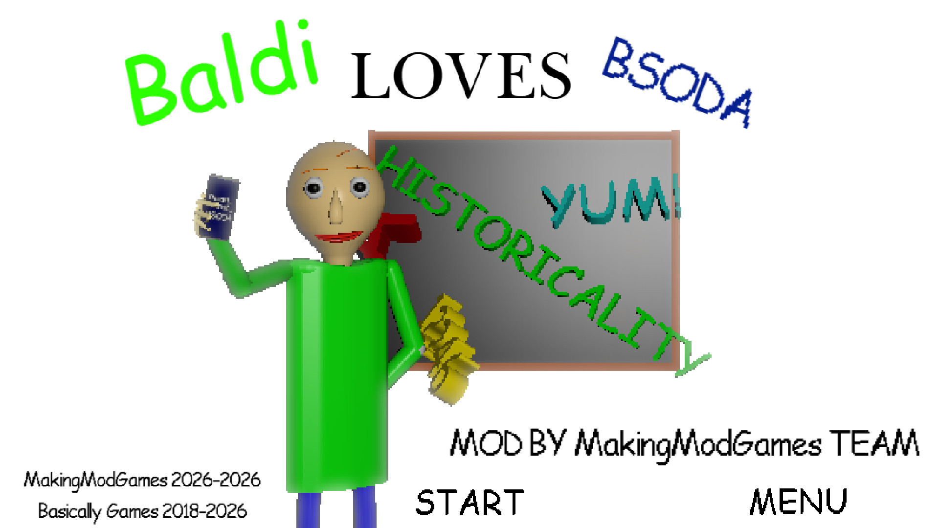 Baldi Loves Bsoda Mod for Baldi's Basics | Baldi Mods