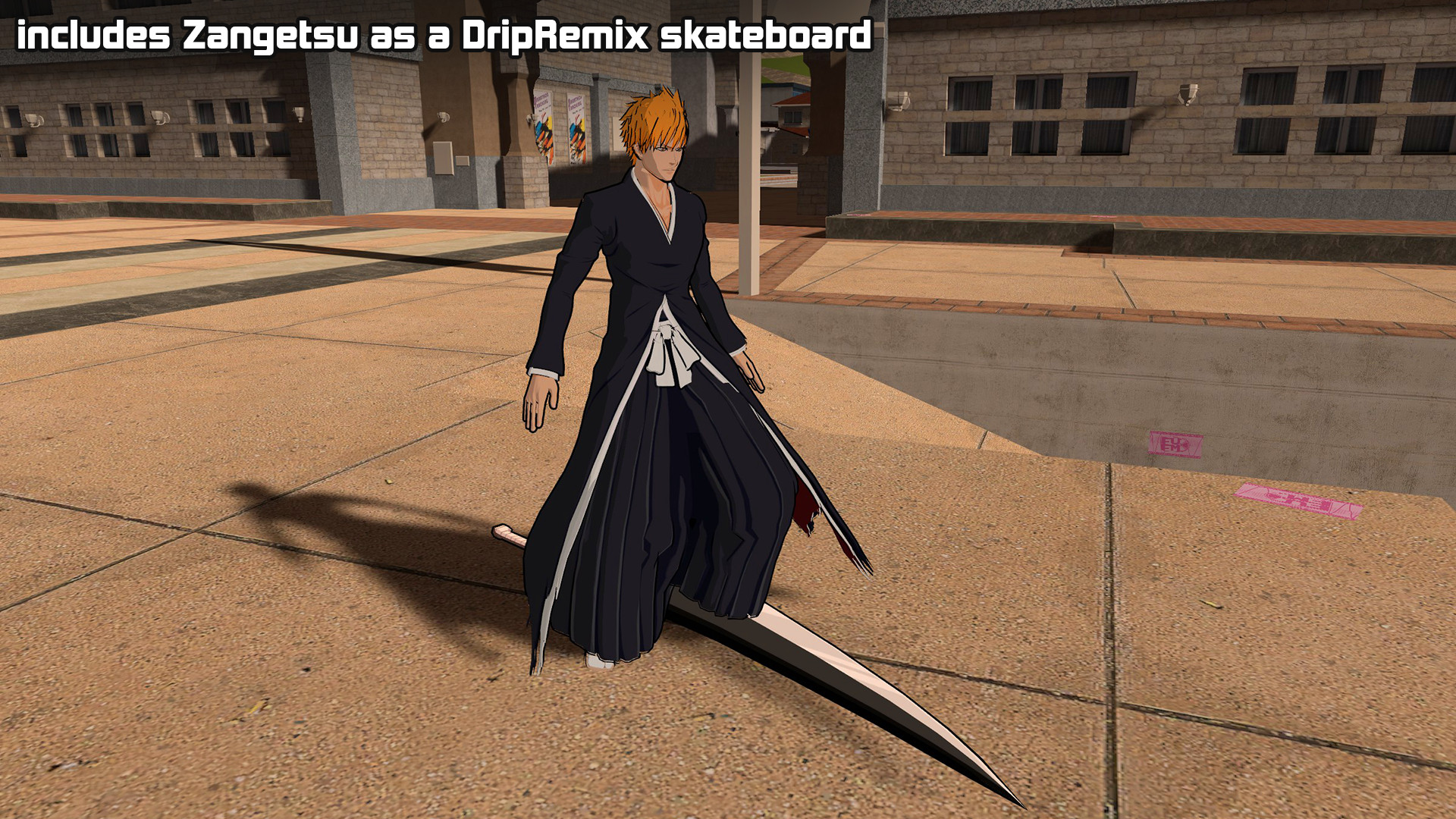 Ichigo Kurosaki (BLEACH Rebirth of Souls) Mod for Bomb Rush Cyberfunk ...