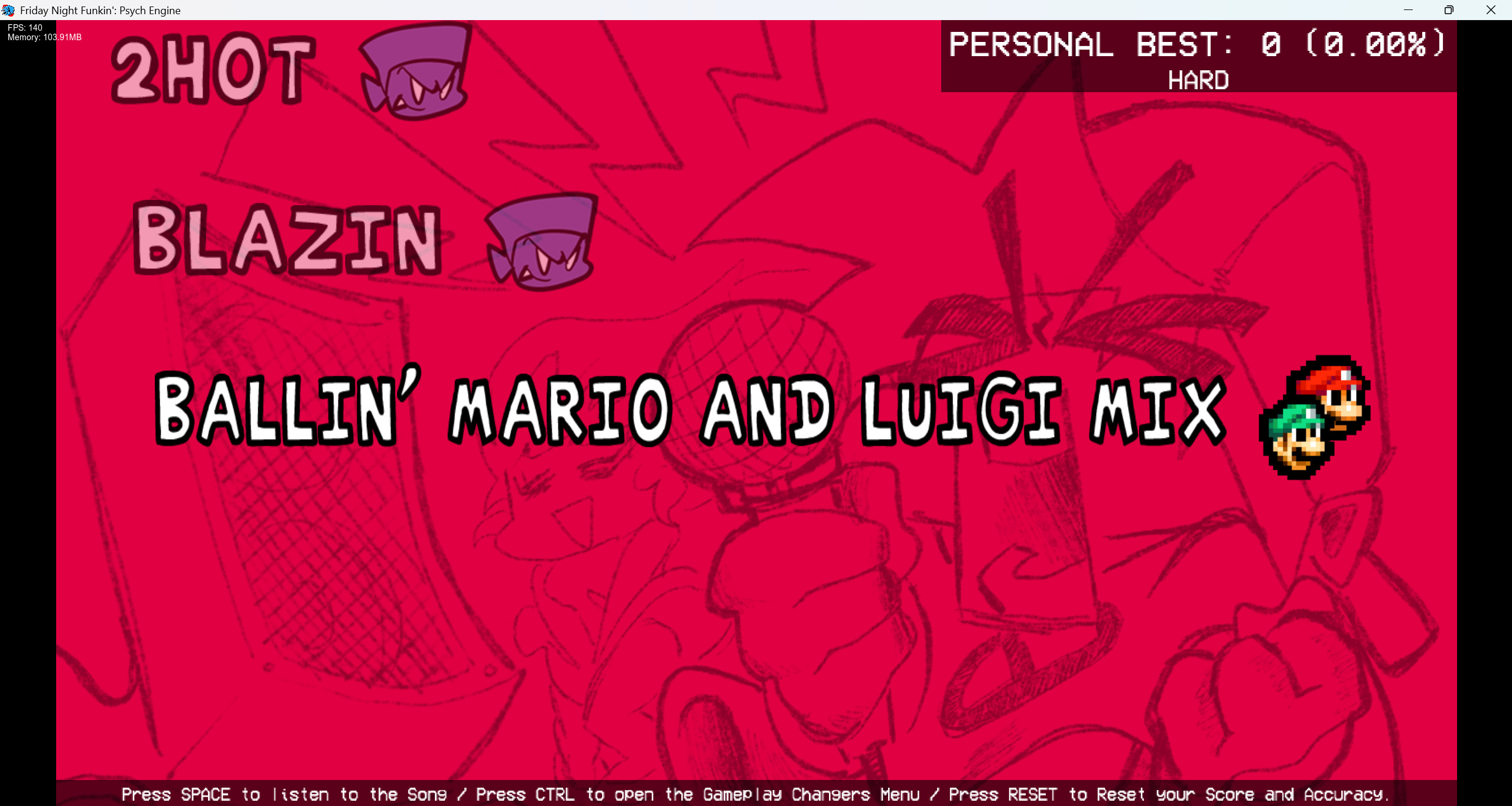 Ballin' Mario and Luigi MIX Mod for Friday Night Funkin' | FNF Mods