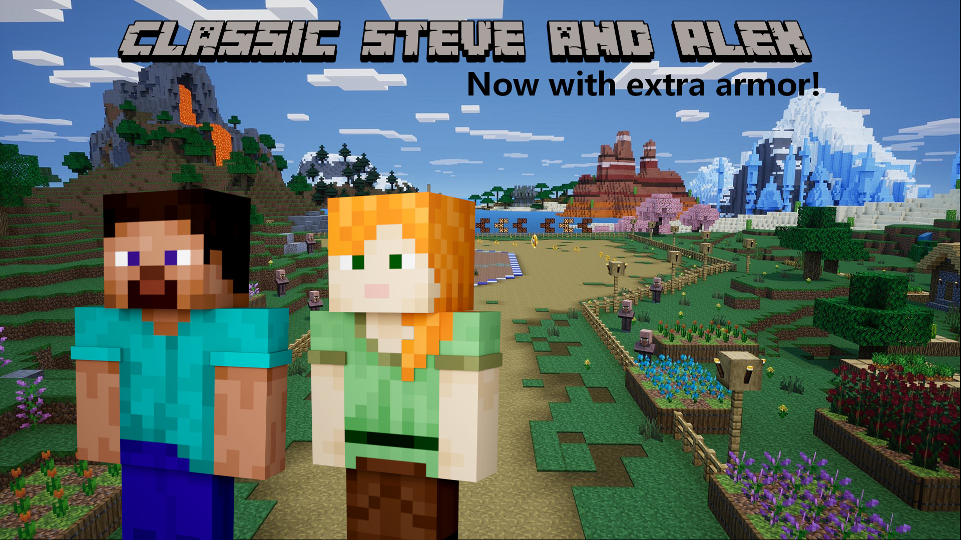 Classic Minecraft Steve And Alex (Now with armors) Mod for Sonic Racing ...