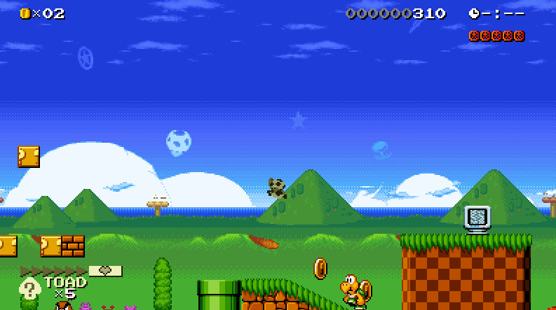 Super Mario Land Toad over Mystery Mushroom Mod for Boll Deluxe | BDX Mods